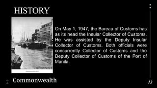 Functionality of Bureau of Customs in the Philippines | PPTX