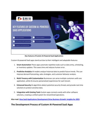 Custom SaaS App Development with AI Integration | PDF