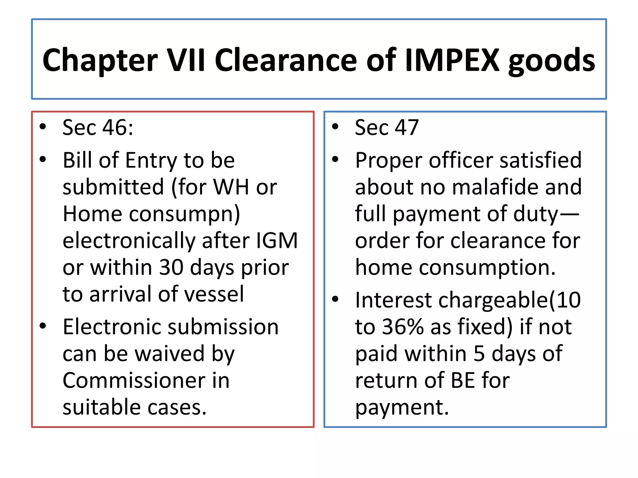Customs act 1962 | PPTX