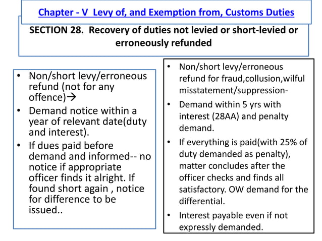 Customs act 1962 | PPTX | Law