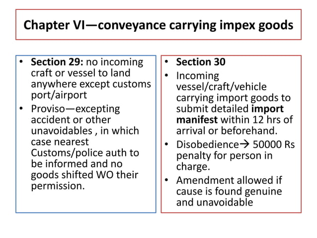 Customs act 1962 | PPTX | Law