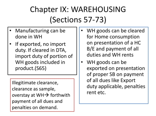 Customs act 1962 | PPTX | Law