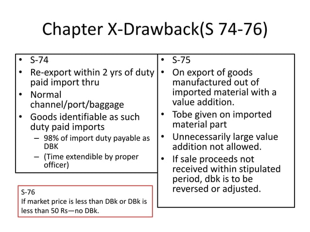 Customs act 1962 | PPTX | Law