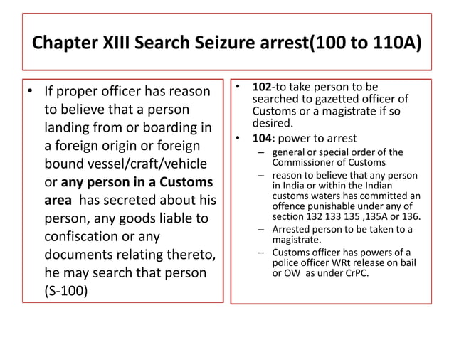Customs act 1962 | PPTX | Law