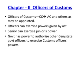 Customs act 1962 | PPTX