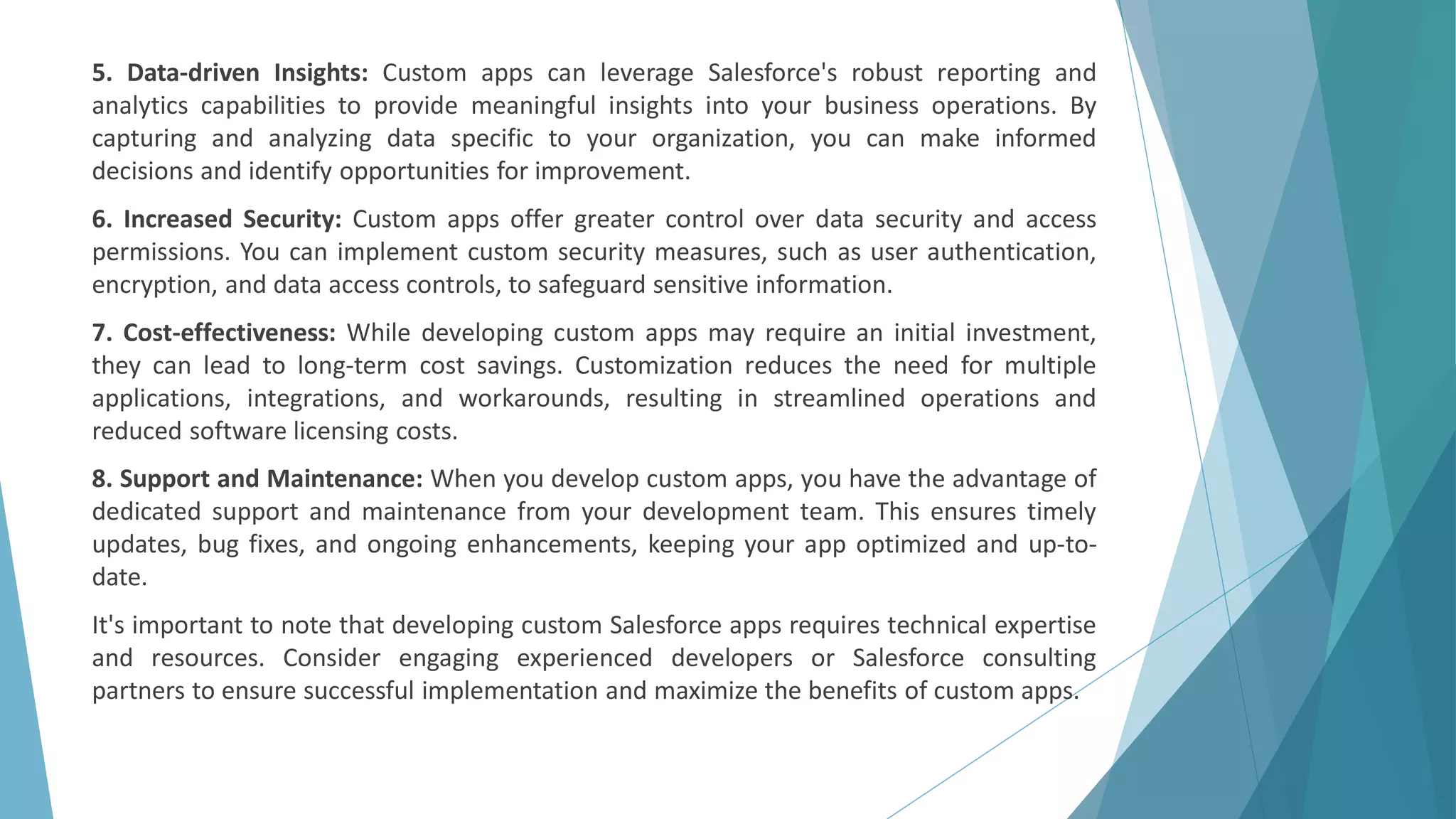 Custom Salesforce App Development Services Ppt