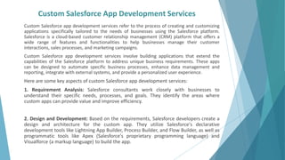 Custom Salesforce App Development Services | PPT