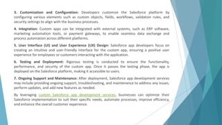 Custom Salesforce App Development Services | PPT