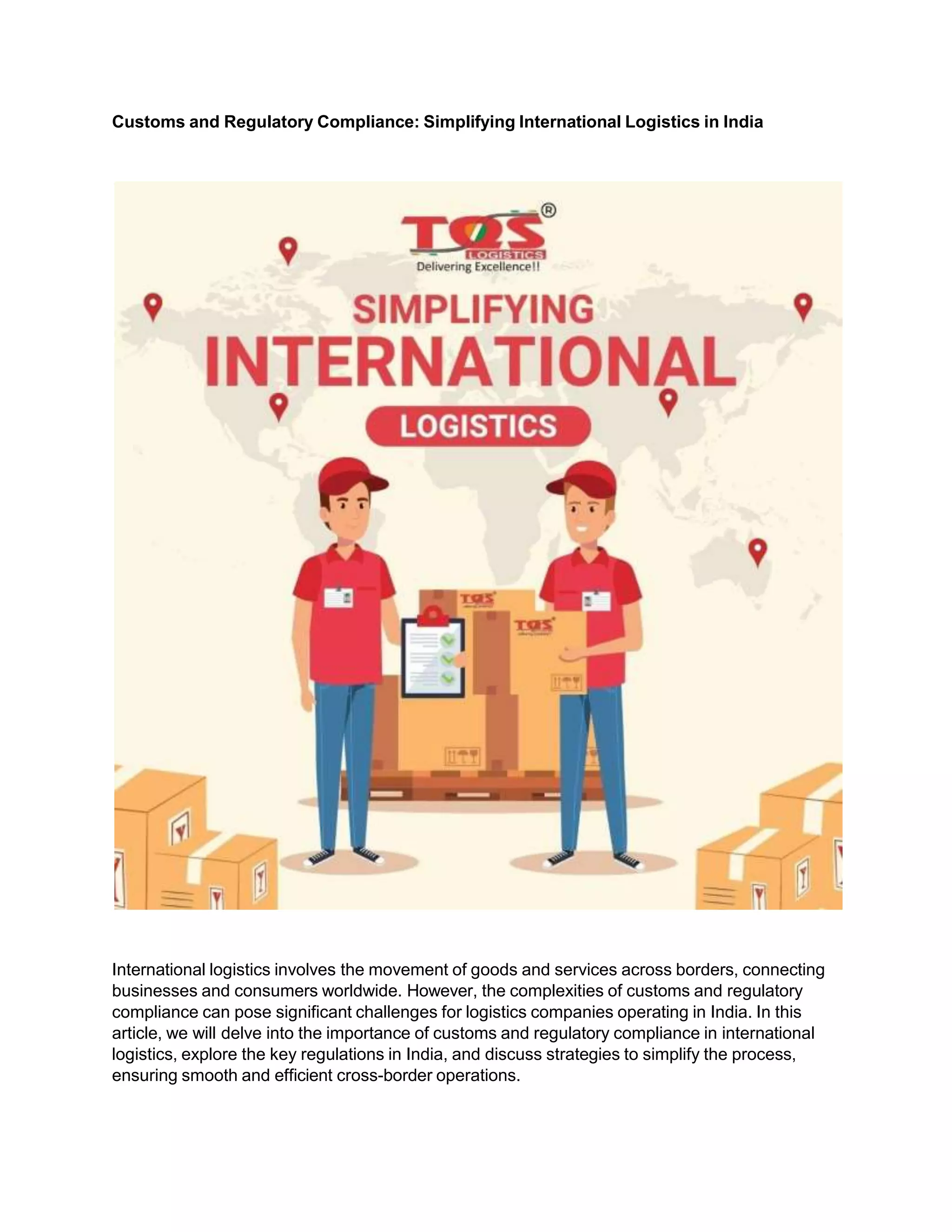 Customs and Regulatory Compliance_ Simplifying International Logistics in India.docx.pptx