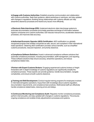 Customs and Regulatory Compliance_ Simplifying International Logistics ...