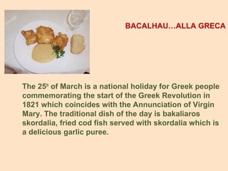 Greek customs and traditions wth superfoods | PPT