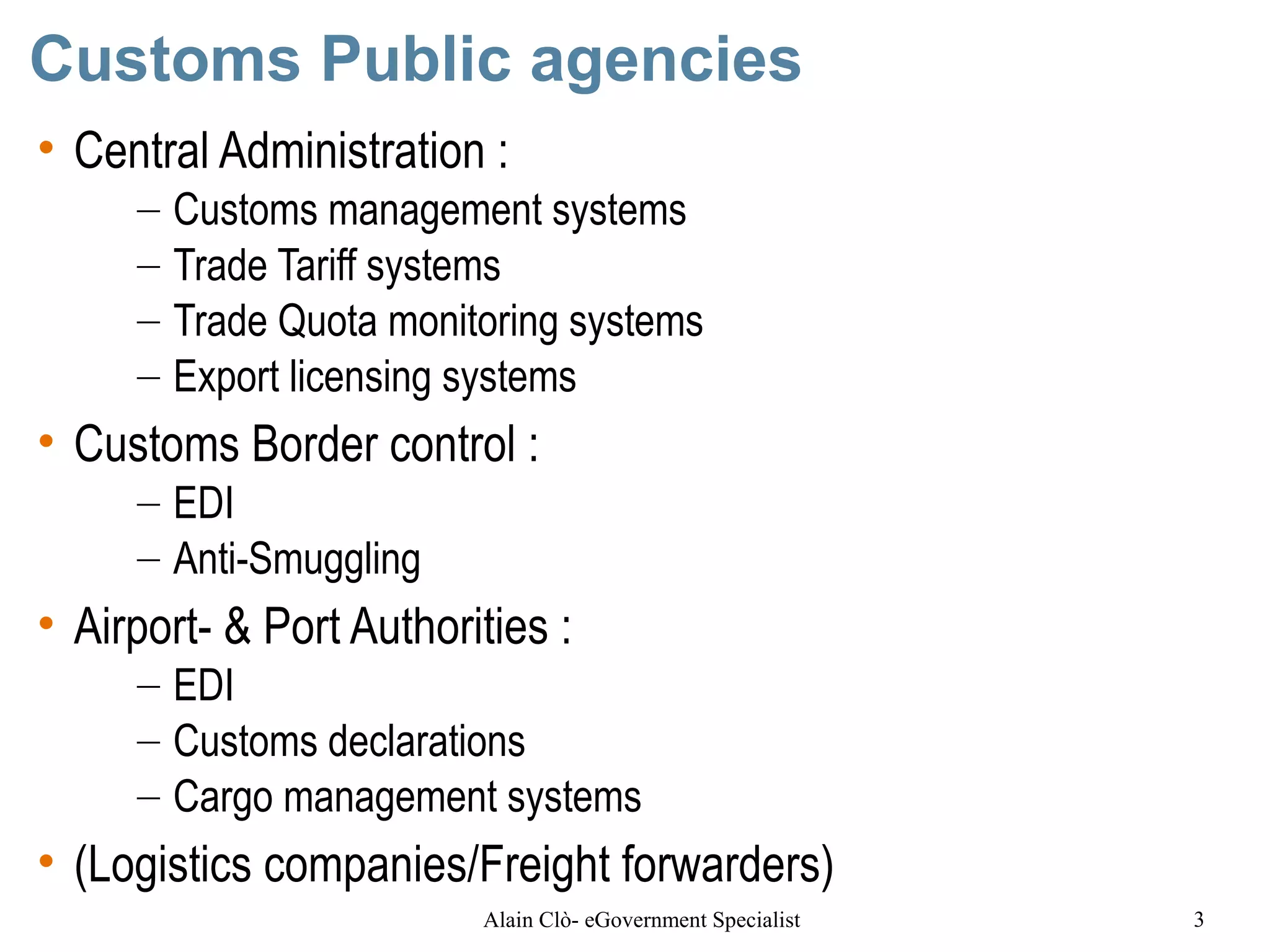 Customs and Border Management | PDF