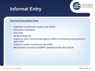 US Customs Brokerage - Introduction | PDF | Cruises | Travel Type