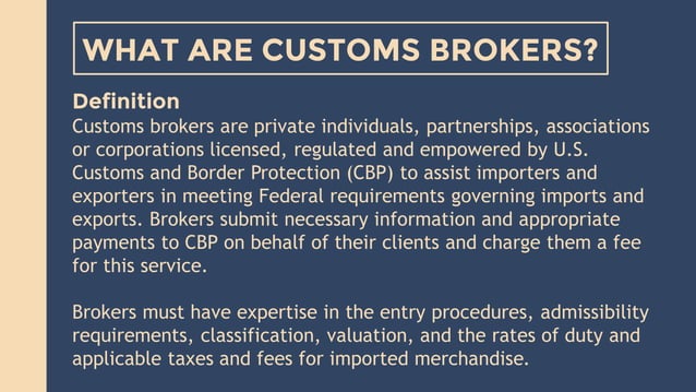 What Are Customs Brokers & Freight Forwarders? | PDF