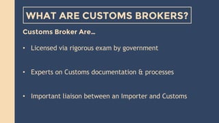 What Are Customs Brokers & Freight Forwarders? | PDF