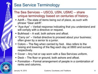 Customs, Courtesies, Traditions | PPT