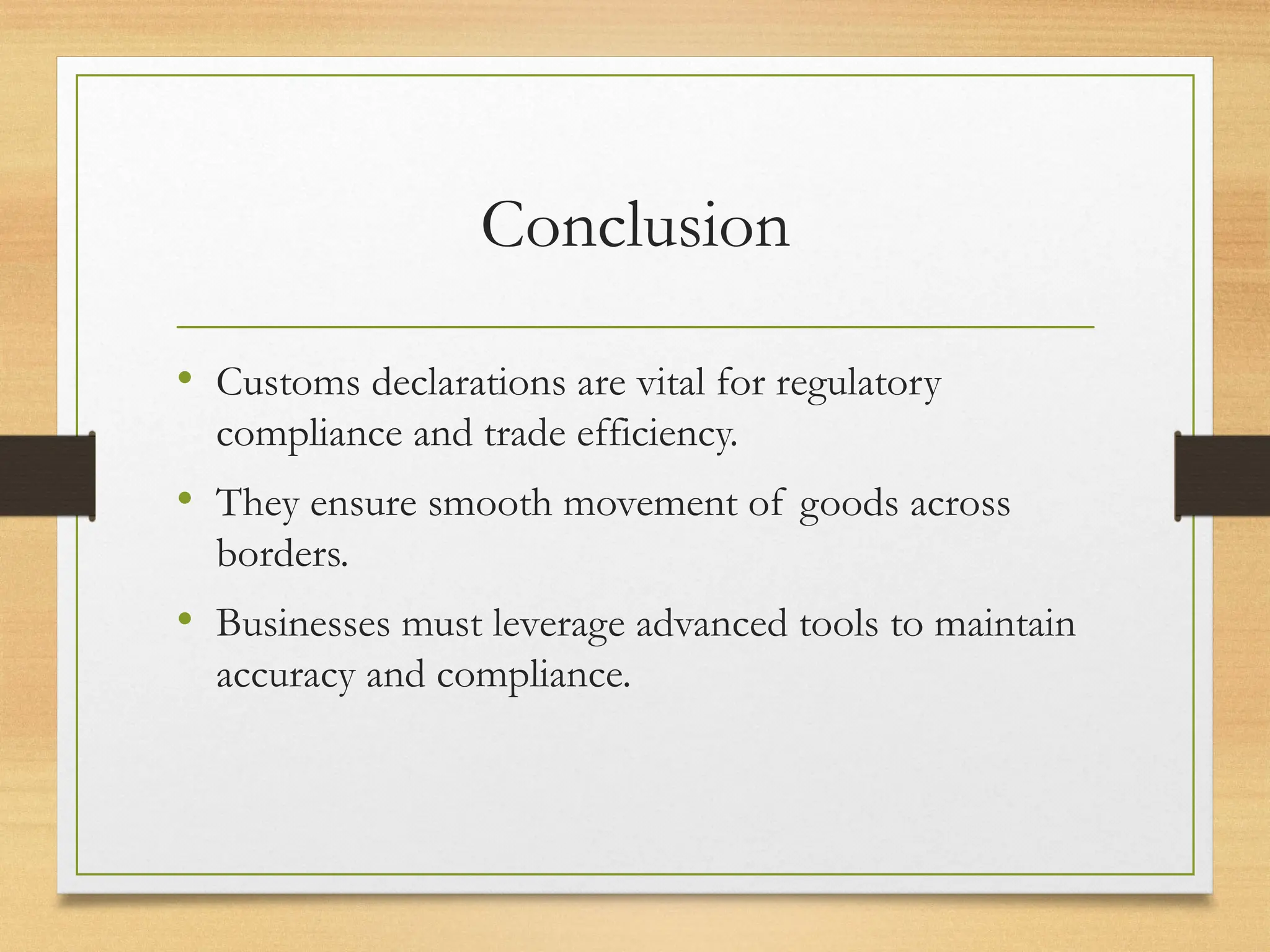 The Evolution of UK Customs Declarations' | PPT