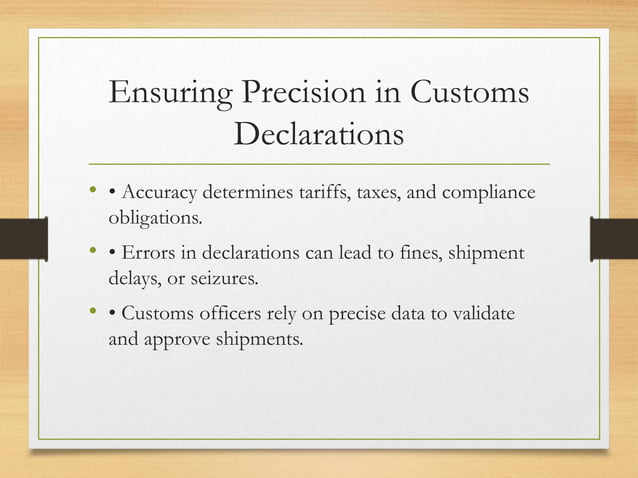 The Evolution of UK Customs Declarations' | PPT