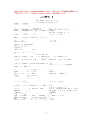 Customs documentation for exim trade 3 | PDF
