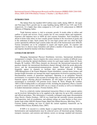 Customs documentation for exim trade 3 | PDF