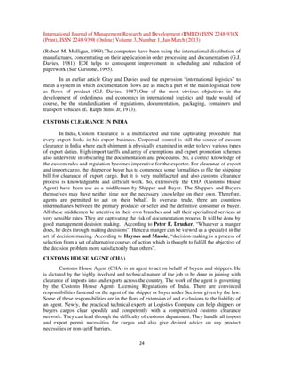 Customs documentation for exim trade 3 | PDF