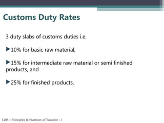 Customs duty | PPT | Logistics | Business