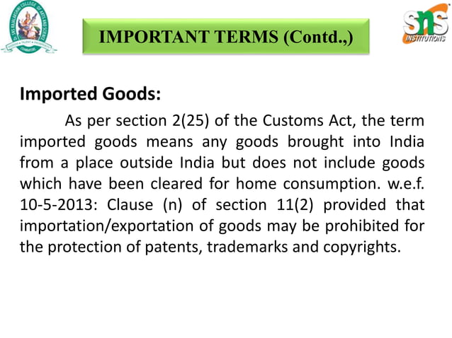 Customs duty levy and collection | PPTX