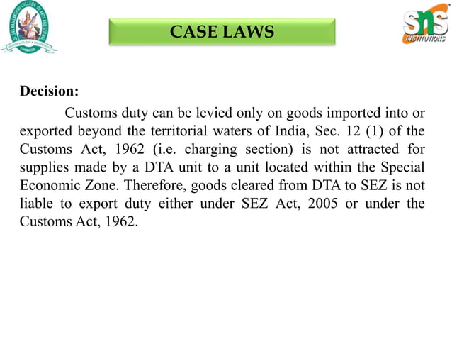 Customs duty levy and collection | PPTX