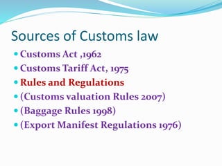 Customs duty basics | PPTX