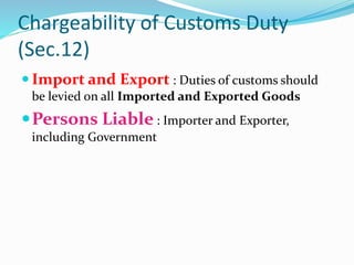 Customs duty basics | PPTX