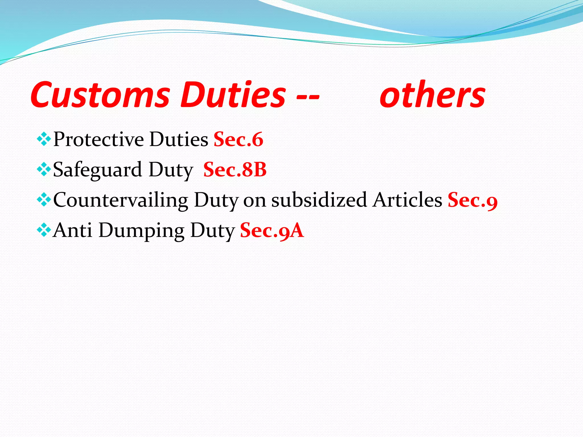 Customs duty classification | PPTX