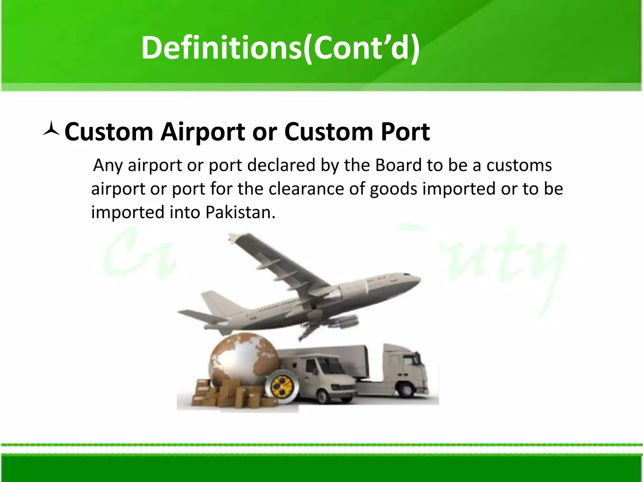 Customs duty in pakistan | PPTX