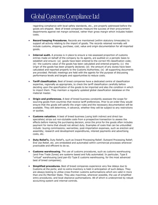 Customs Management | PDF