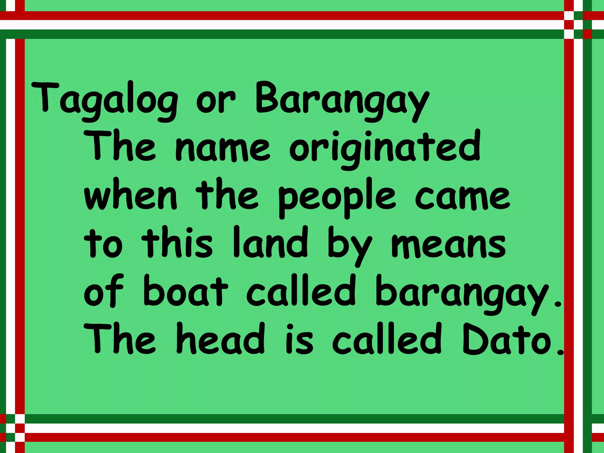 Customs of the Tagalog | PPT
