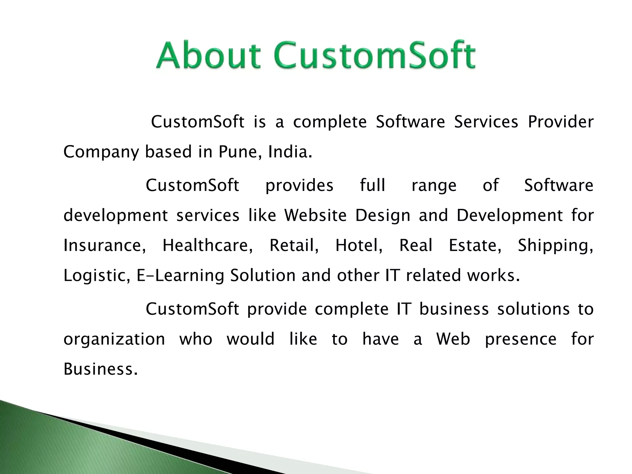 CustomSoft PHR Software | PPTX