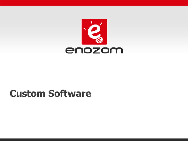 Enozom Custom Software | PPT