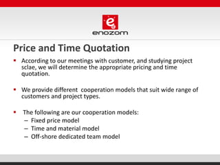Enozom Custom Software | PPTX