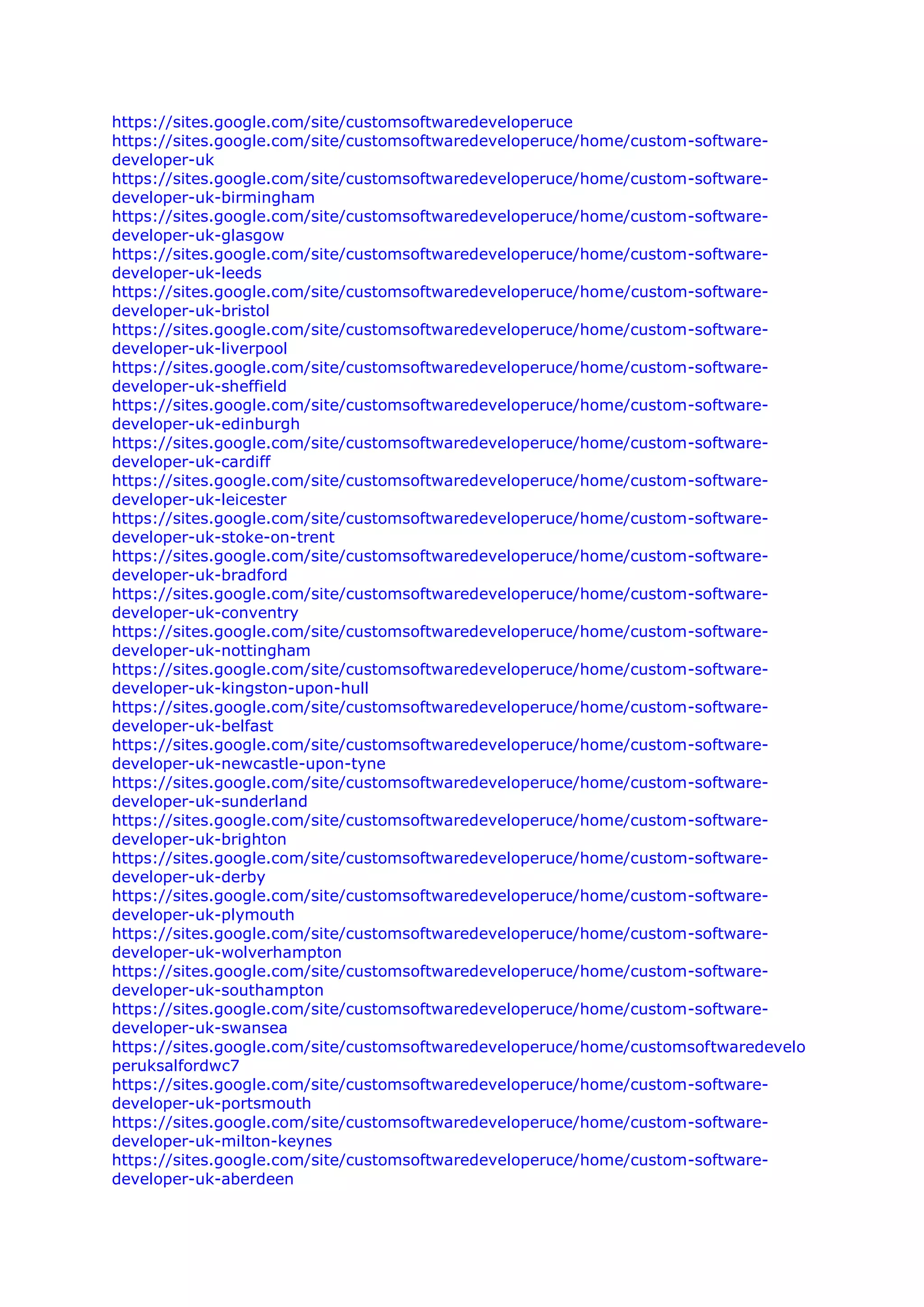 Custom Software Developer UK | PDF