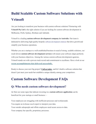 Custom Software Development Guide: Types, Costs, and Best Practices ...