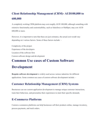 Custom Software Development Guide: Types, Costs, and Best Practices ...
