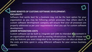 CUSTOM SOFTWARE DEVELOPMENT TRENDS AND METHODOLOGIES | PPT