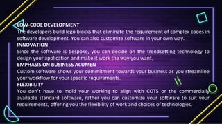 CUSTOM SOFTWARE DEVELOPMENT TRENDS AND METHODOLOGIES | PPT