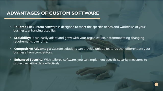 CUSTOM SOFTWARE VS OFF-THE-SHELF SOLUTIONS.pptx | Free Download