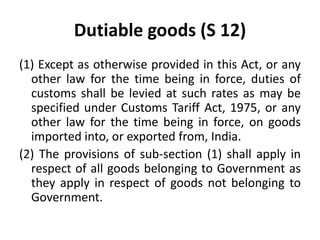 Customs Part 4.pptx | Logistics | Business