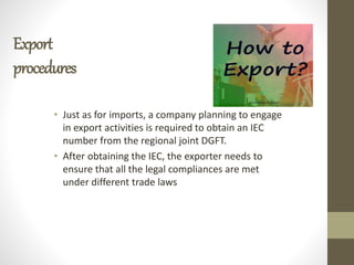 Customs procedure In India | PPTX