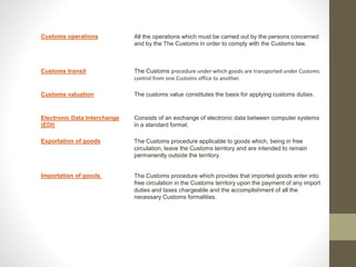 Customs procedure In India | PPTX