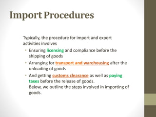 Customs procedure In India | PPTX | Business | Business and Finance