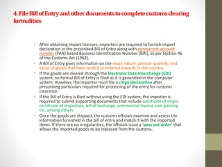 Customs procedure In India | PPTX