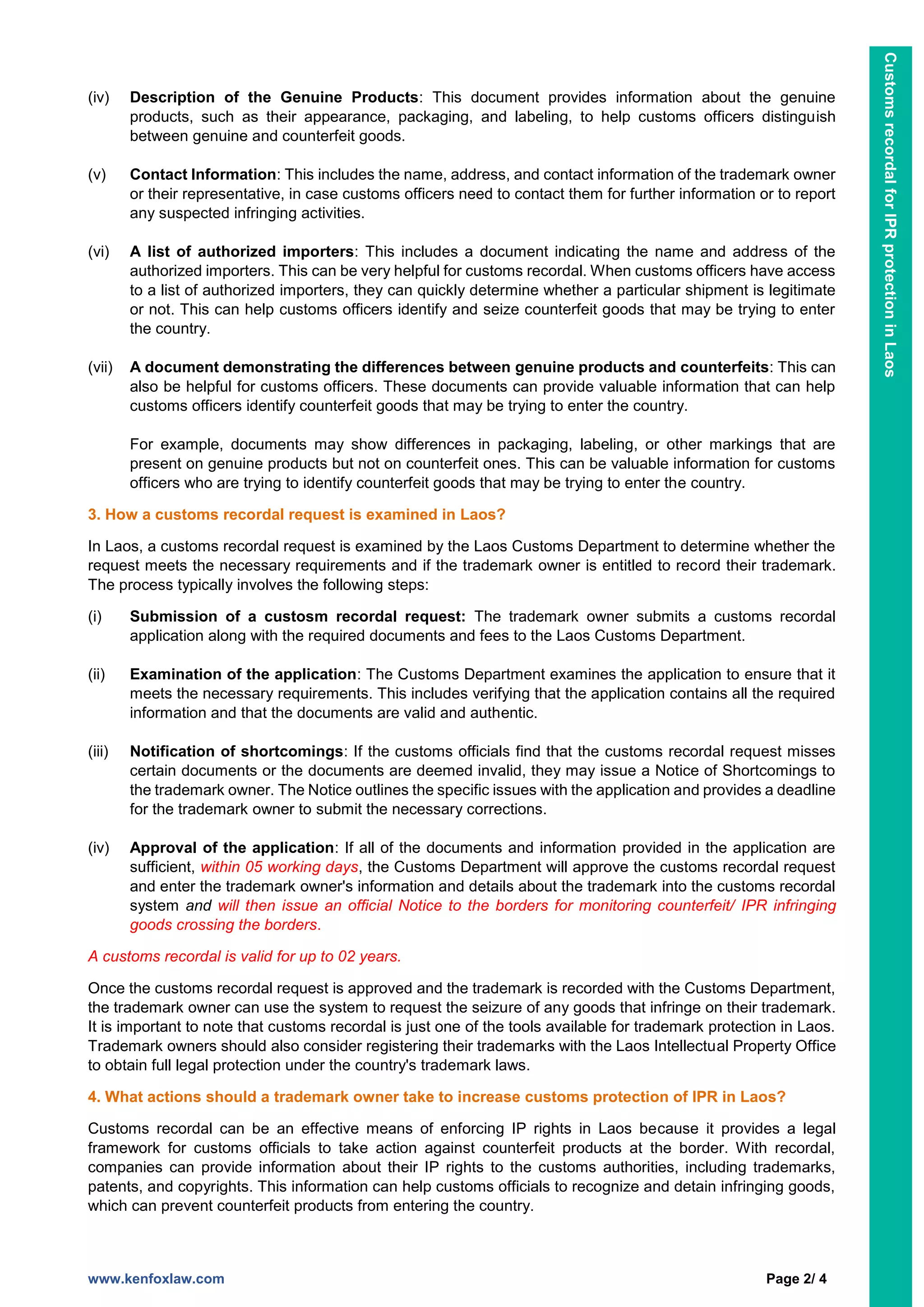 Customs recordal for IPR protection in Laos – What you must know .pdf