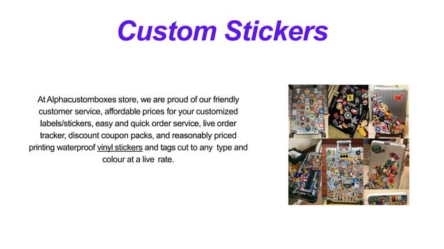Custom stickers | PPT